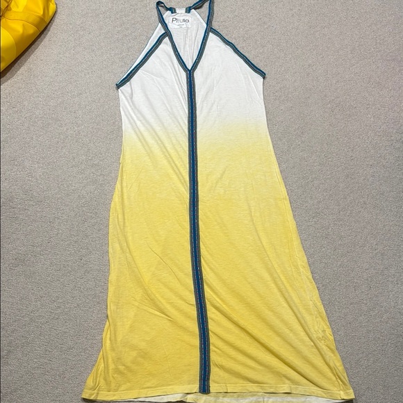 Pitusa | Dresses | Pitusa Inca Yellow And White Ombr Dress | Poshmark